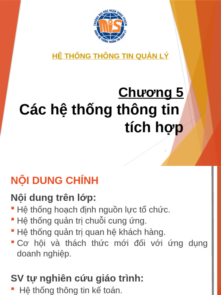 Mis-C05 Các HTTT Tích H P | PDF