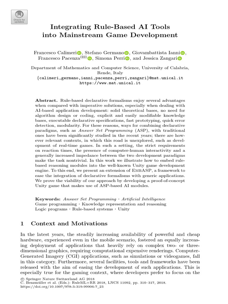 Integrating Rule Based AI Tools Into Mai | PDF | Artificial Intelligence | Intelligence (AI ...