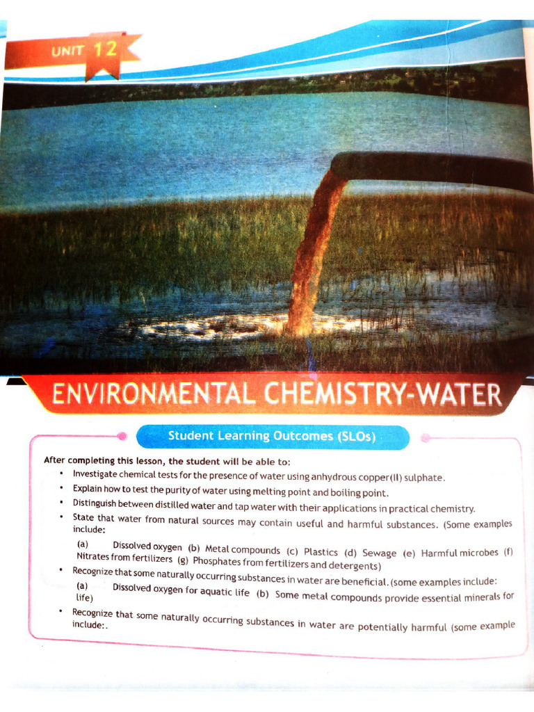 Environmental Chemistry - Water | PDF