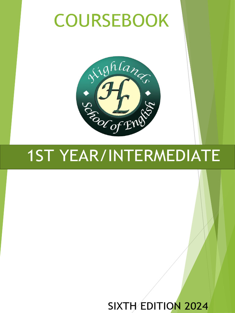 1st Year-Intermediate Coursebook 2024 | PDF