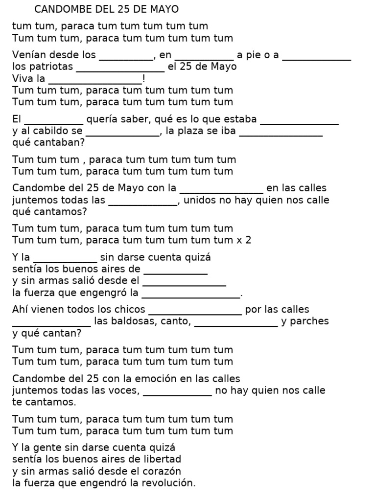 Candombe Del 25 de Mayo | PDF