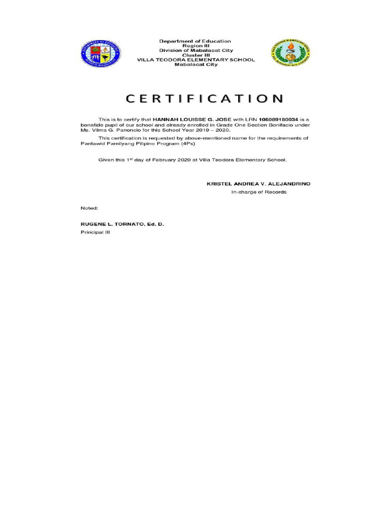 4ps Certification | PDF