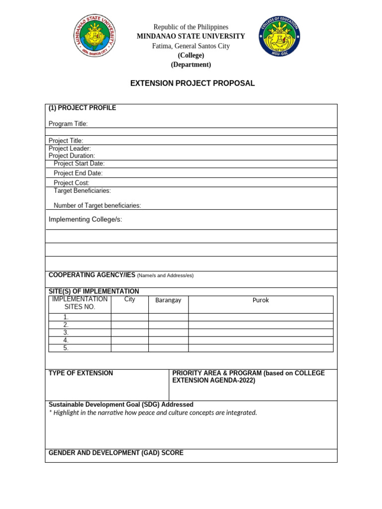 NSTP Project Proposal Template | PDF | Evaluation