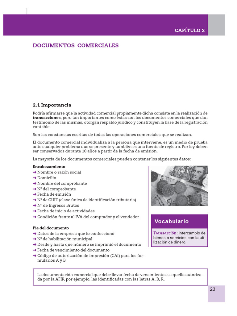 Documentos Comerciales Esenciales | PDF | Cheque | Bancos