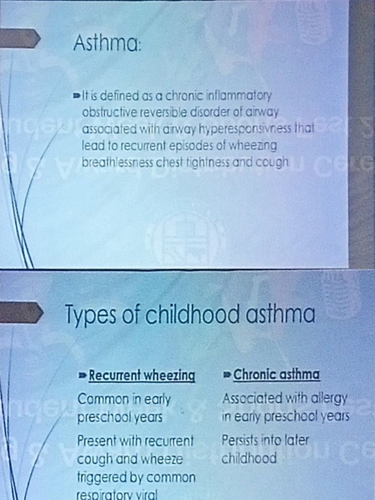 Asthma Paeds | PDF