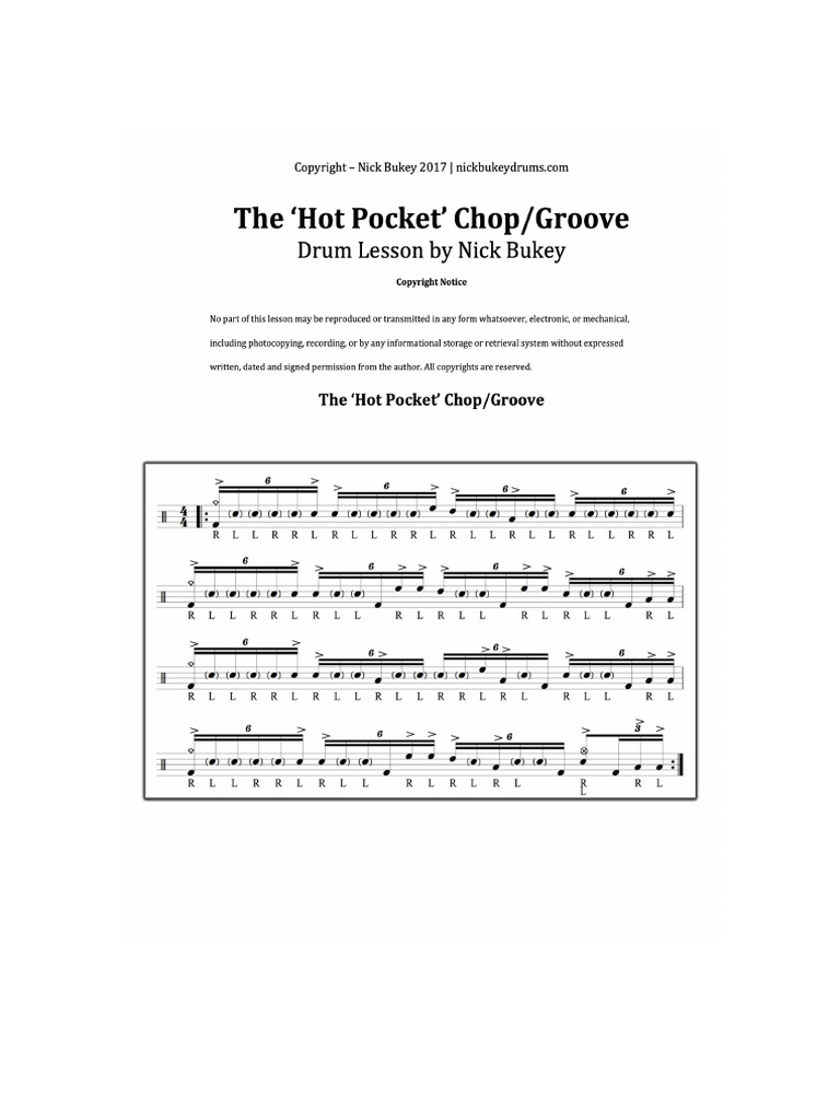The Hot Pocket Chop Groove | PDF