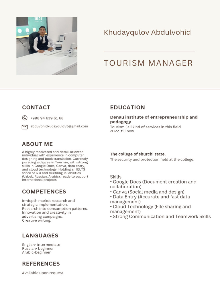 Warm Neutrals White Modern Simple Resume - 20250228 - 195739 - 0000 | PDF