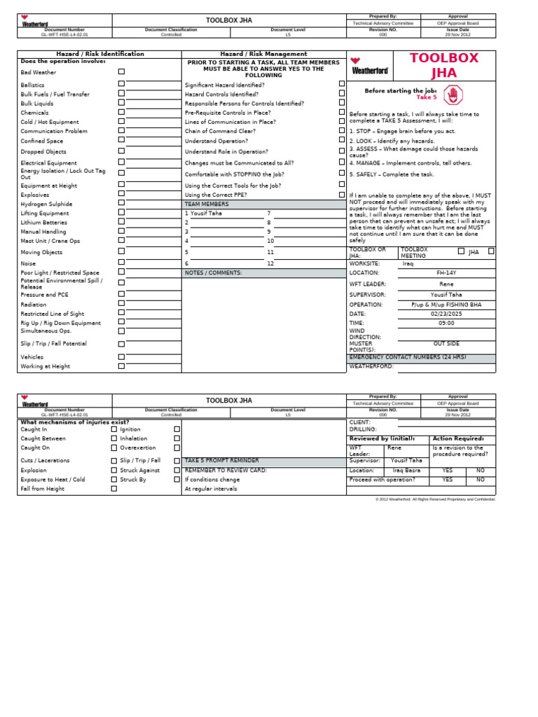 JHA-FRE-Jar & Bumper Sub-FH-14Y LK-06 | PDF