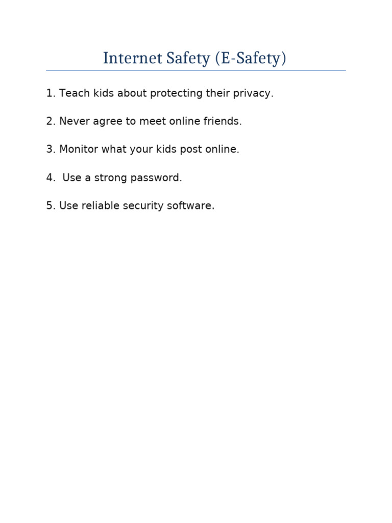 Internet Safety | PDF
