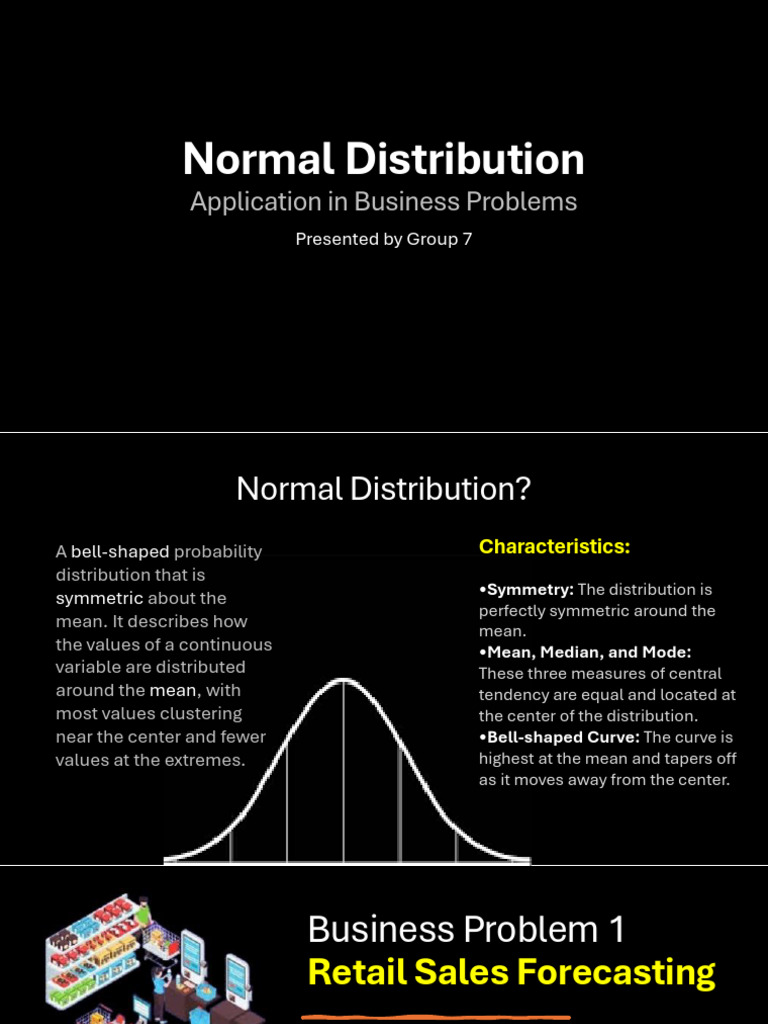 Normal Distribution in Business Applications | PDF | Normal ...