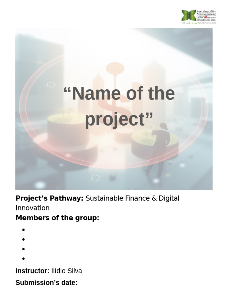 Final Report Template - Sustainable Finance and Digital Innovation ...