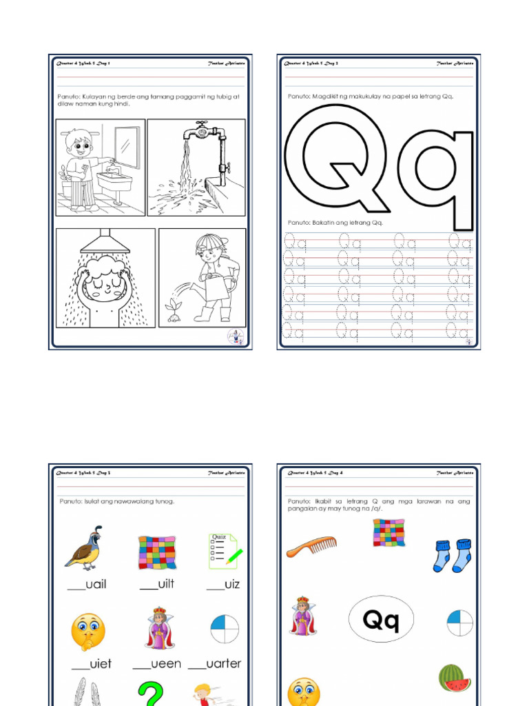 Q4 Week 4 Worksheets | PDF