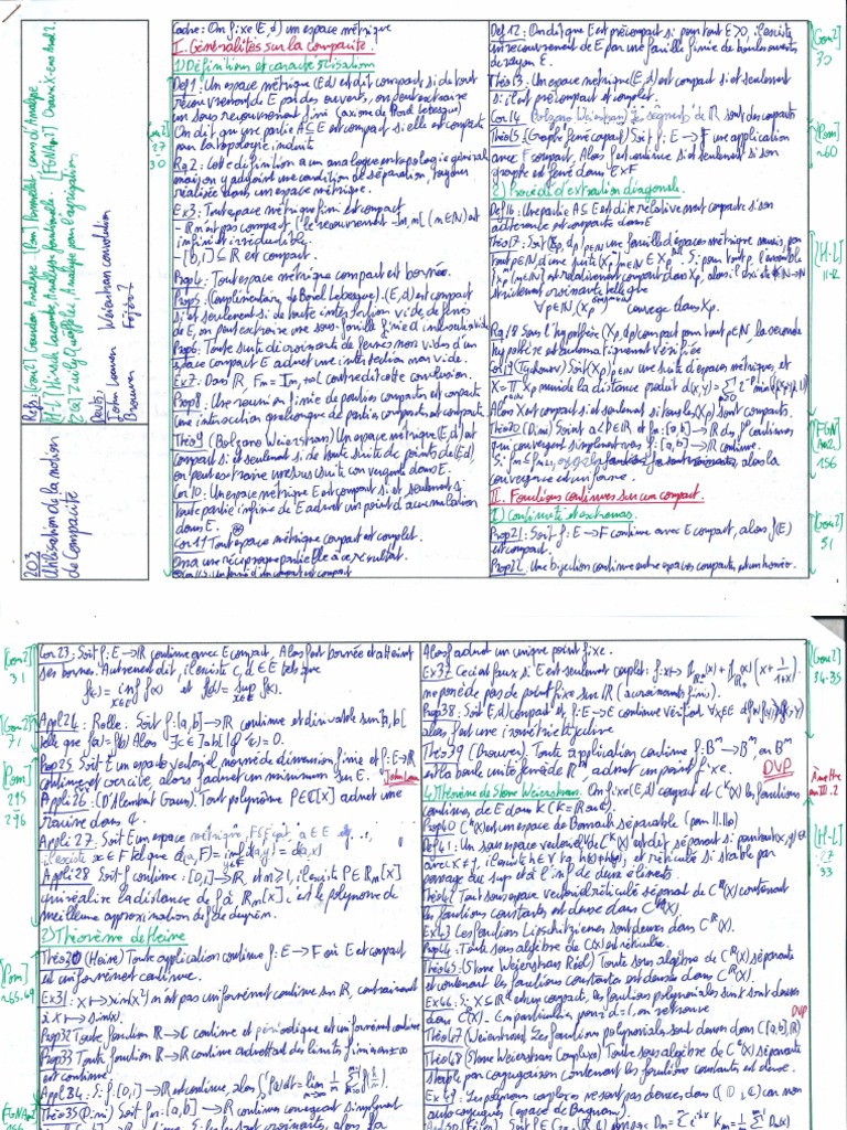 203 - Utilisation de La Notion de Compacité | PDF