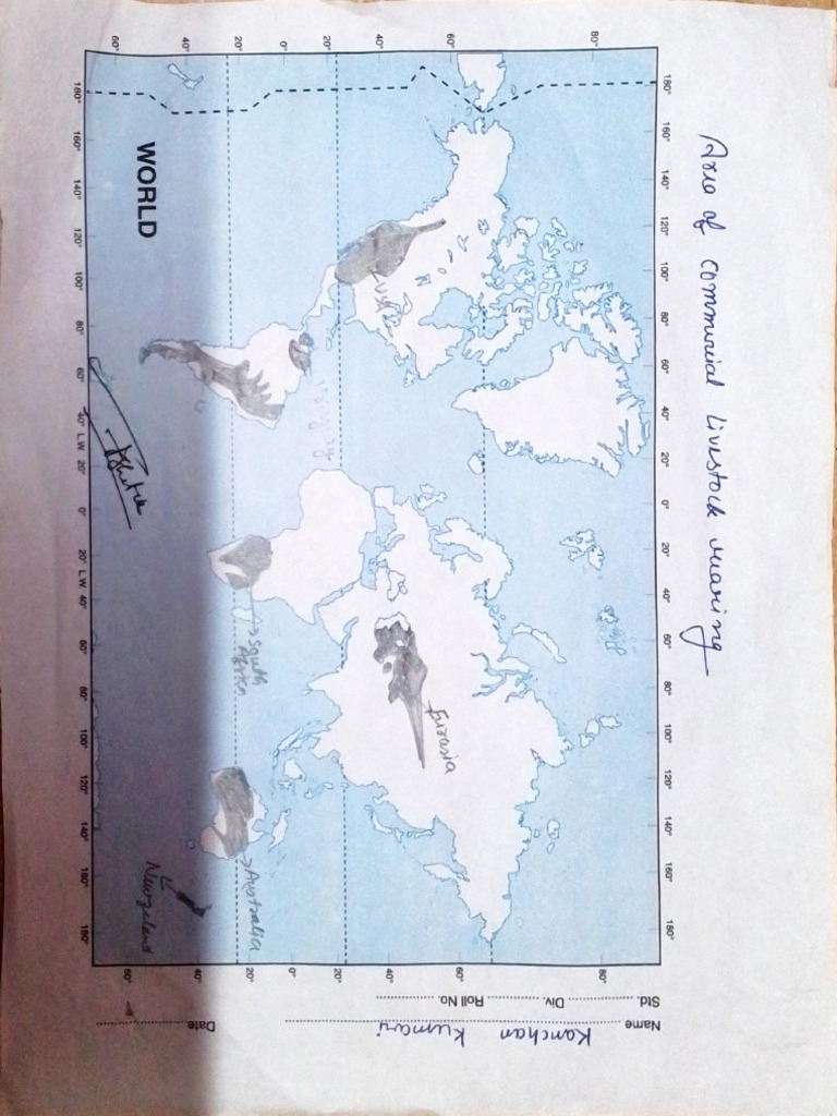 World Map For Class - 12th (C.B.S.E.) | PDF