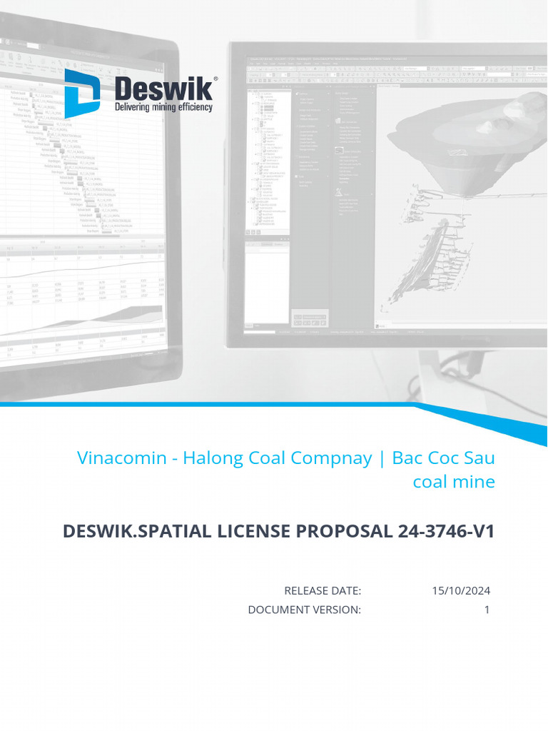 24 3746 V1 Deswik - Spatial License | PDF