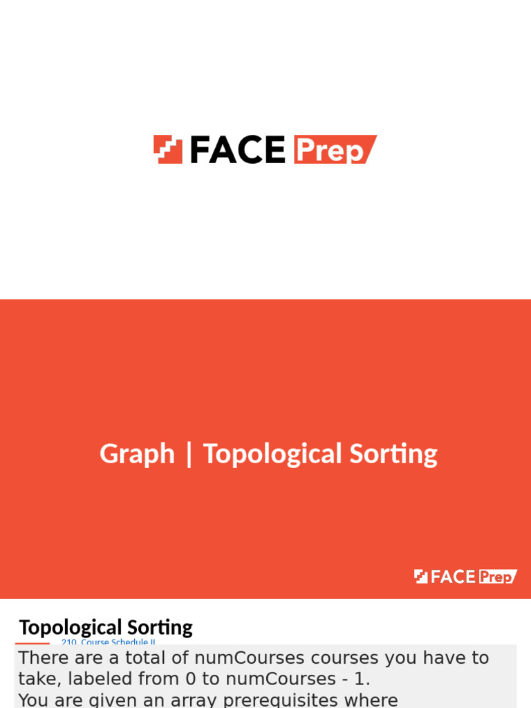 Day 20 Topological Sort | PDF | Graph Theory | Mathematical Concepts