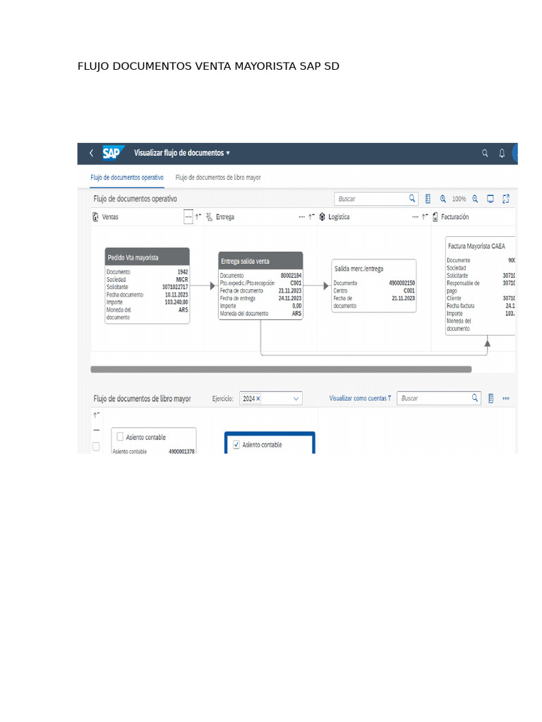 Flujo Documentos Ventas Sap SD | PDF