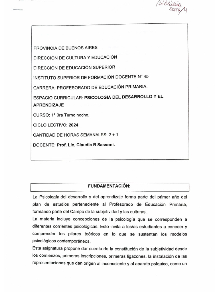 Psicolog A Del Desarrollo y El Aprendizaje 1 3ra | PDF