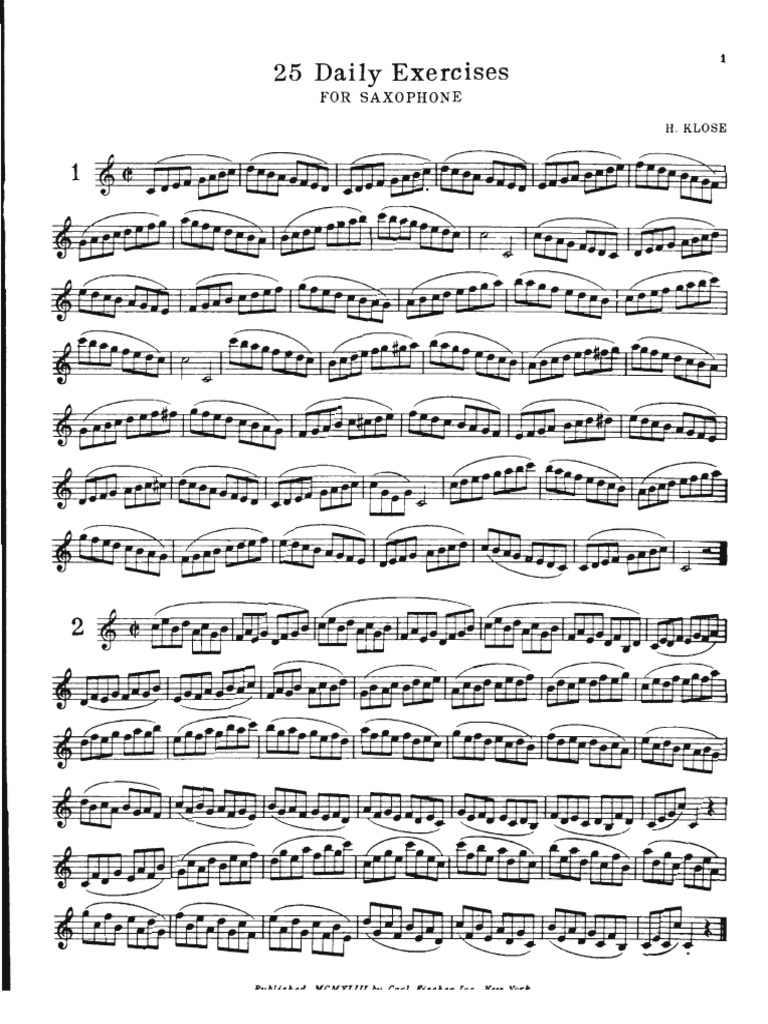 Klosé - 25 Daily Exercises | PDF