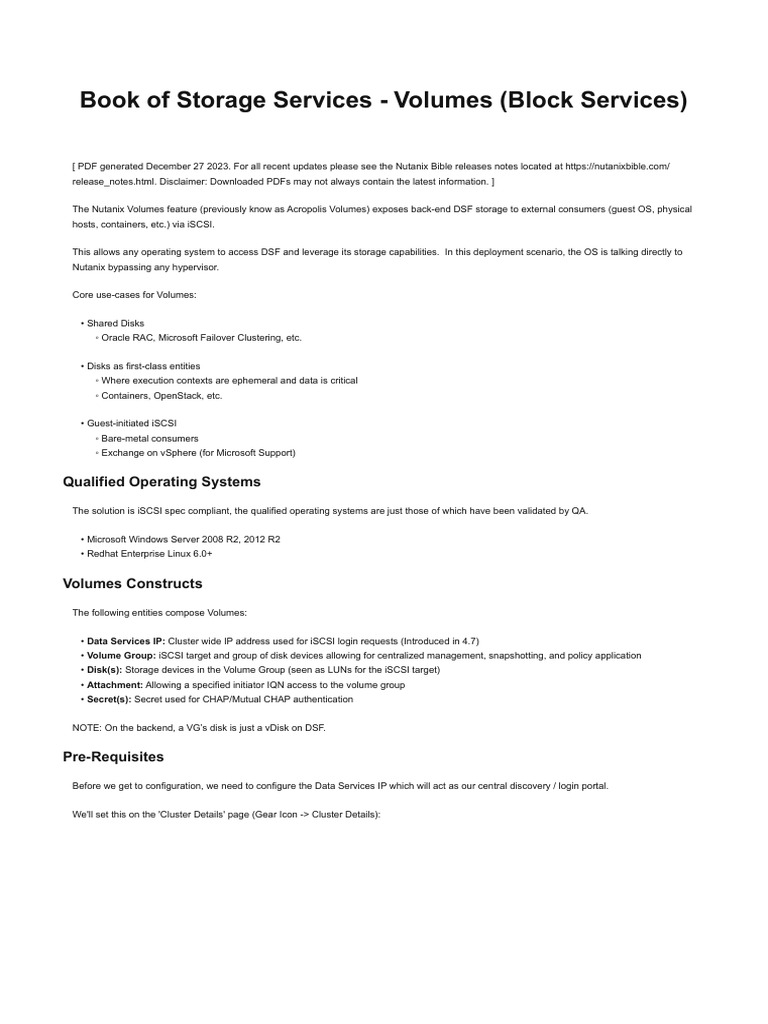 11a Book of Storage Services Volumes | PDF | Computer Engineering ...