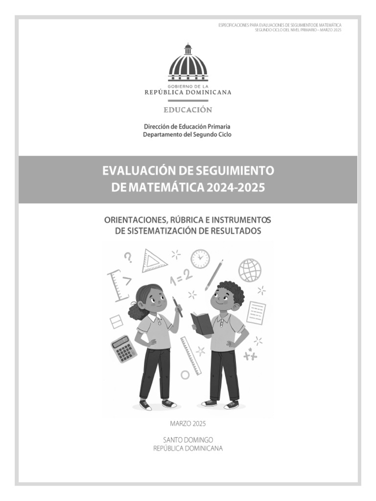 Orientaciones-Mat - Eval-Seg-Mar25 - 2do Ciclo | PDF