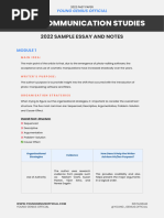 CAPE Communication Studies Paper Ones With Solutions | PDF