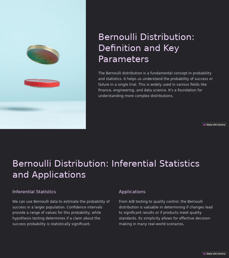 Bernoulli Distribution Definition and Key Parameters | PDF