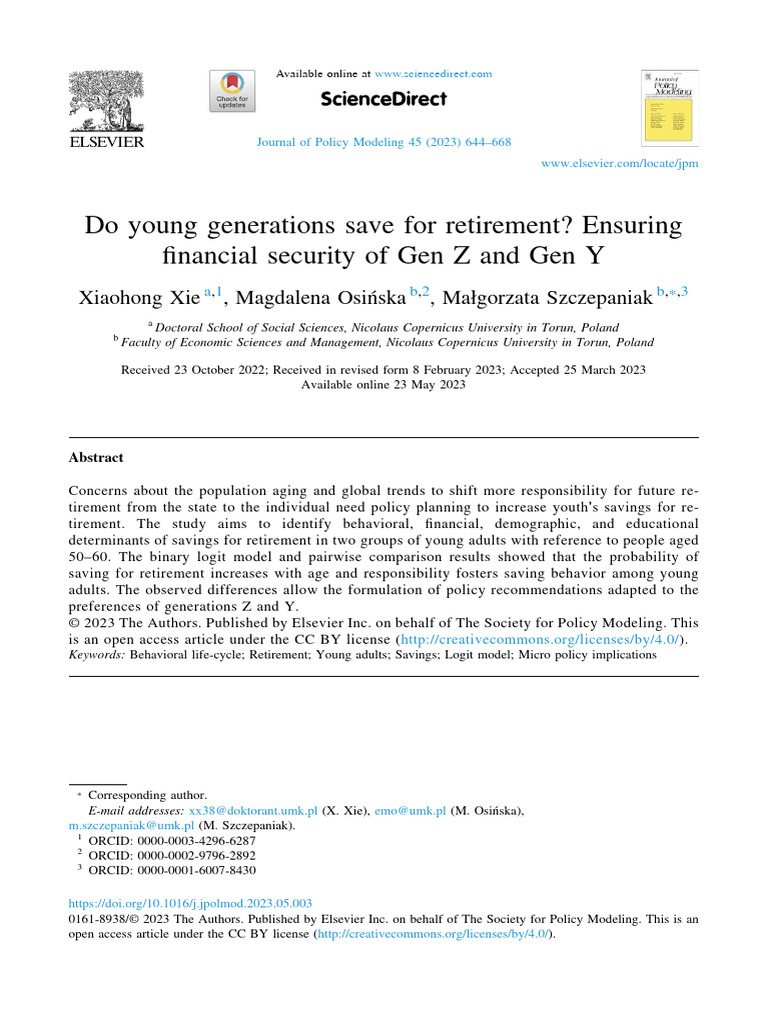 Do Young Generations Save For Retirement - Ensuring Financial Security ...