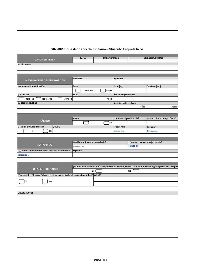 Encuesta de Morbilidad Sentida | PDF