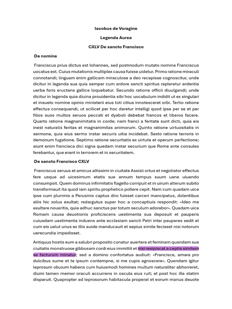 Iacobus de Voragine | PDF