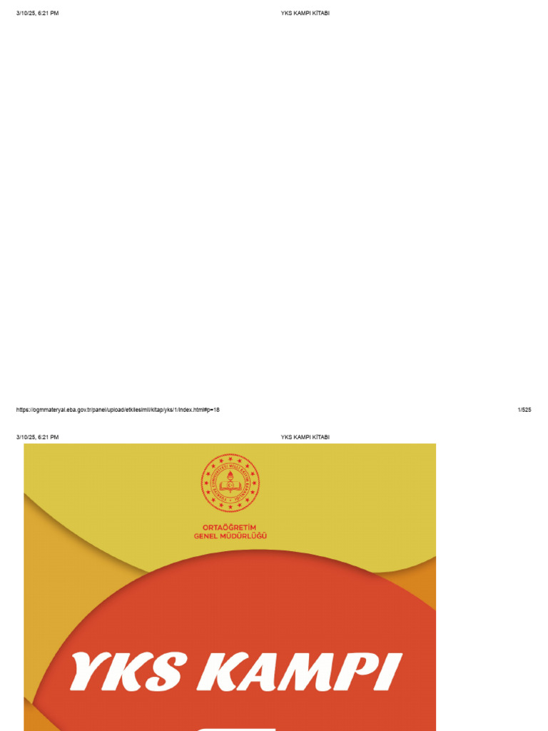 Yks Kampi Ki̇tabi | PDF