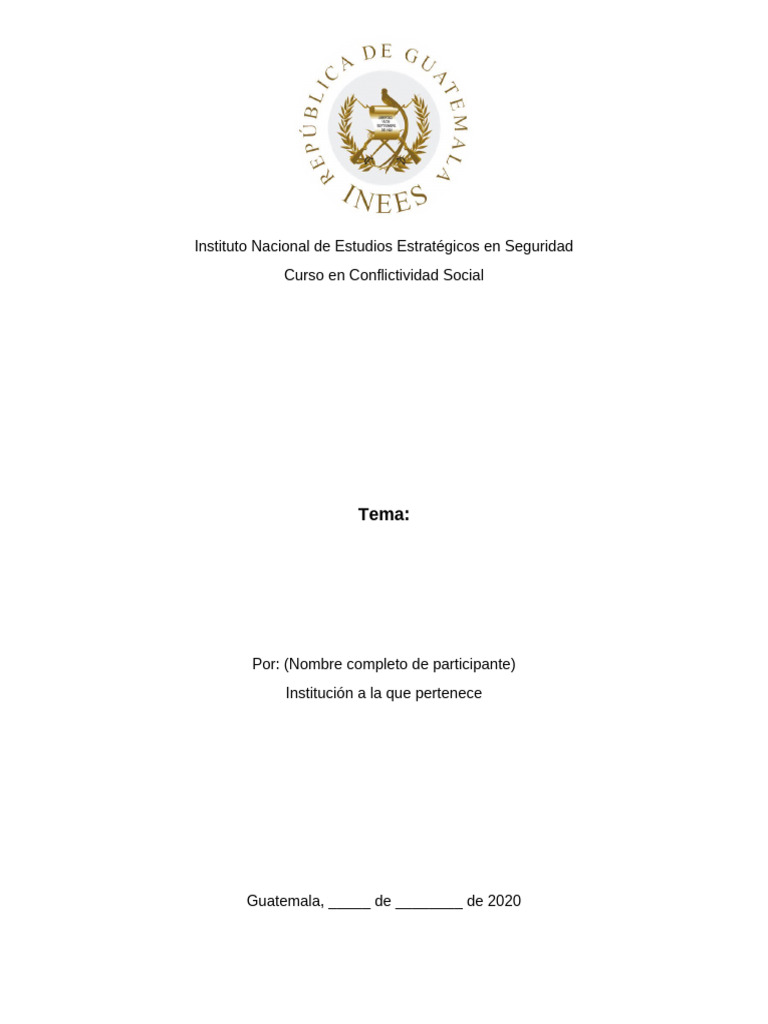 Carátula Informe | PDF