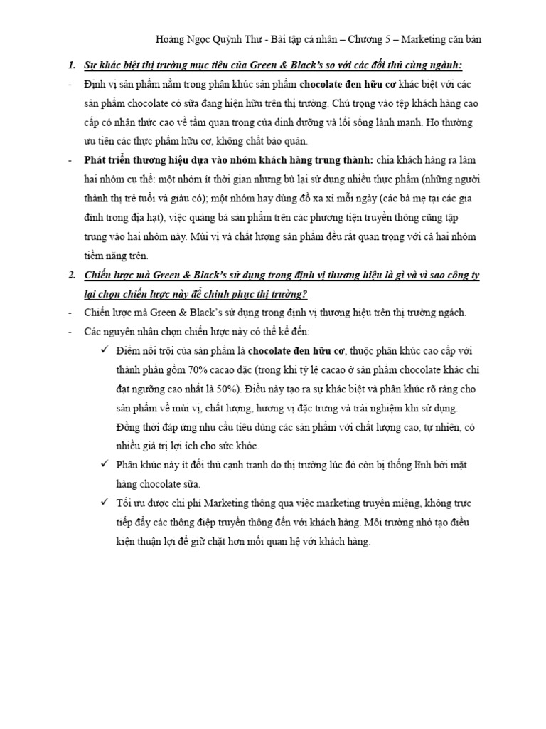 Hoang Ngoc Quynh Thu - Bai Tap Chuong 5 | PDF