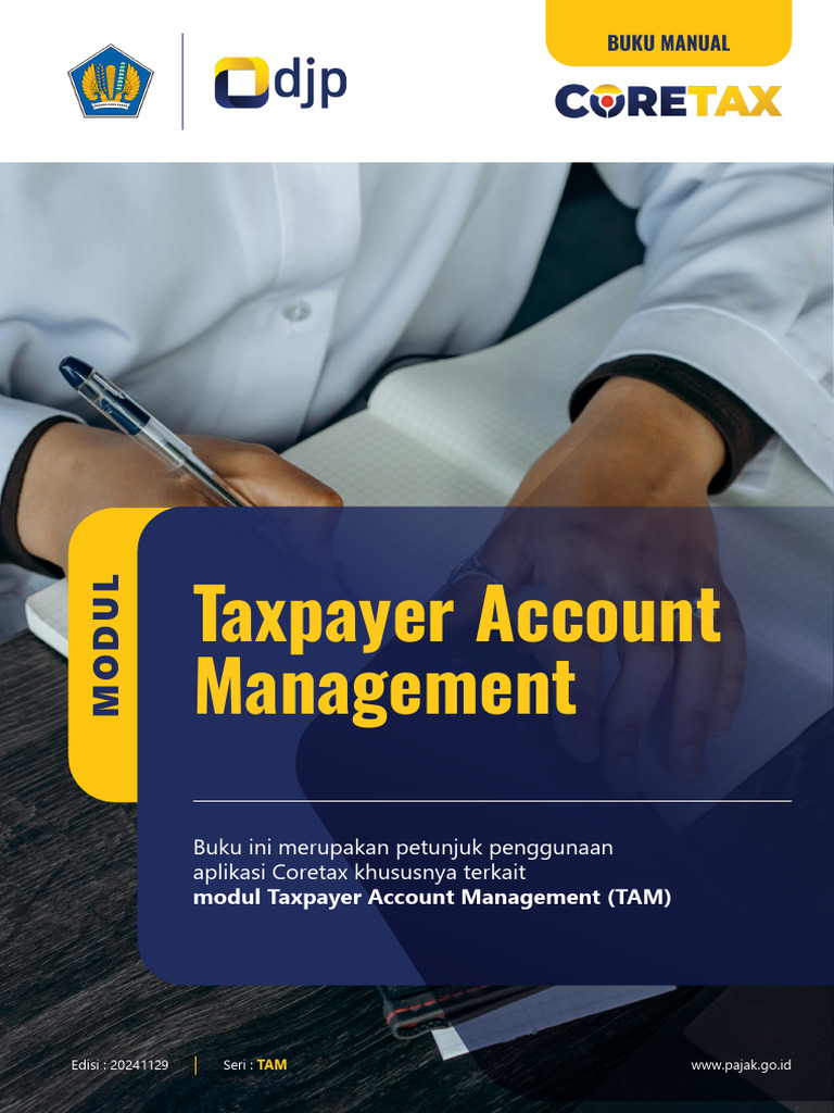 Buku Manual Coretax 2024 - Taxpayer Account Management | PDF