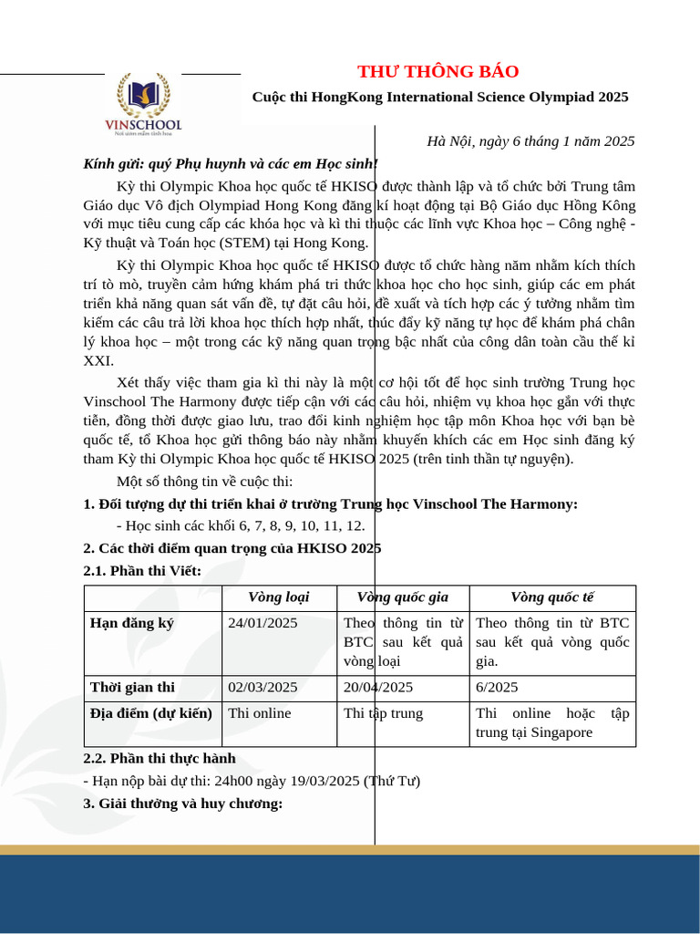 File 1. Thu Thong Bao Cuoc Thi HKISO 2025 (1) 2 | PDF
