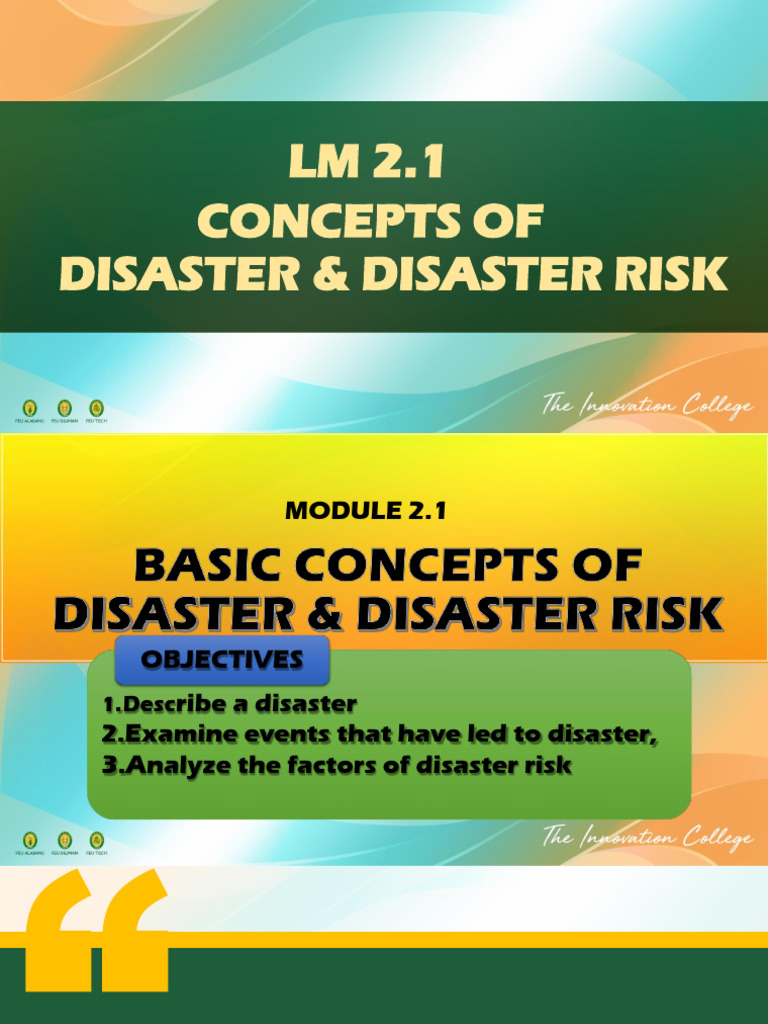 Understanding Disaster Risk Concepts | PDF | Natural Disasters | Hazards