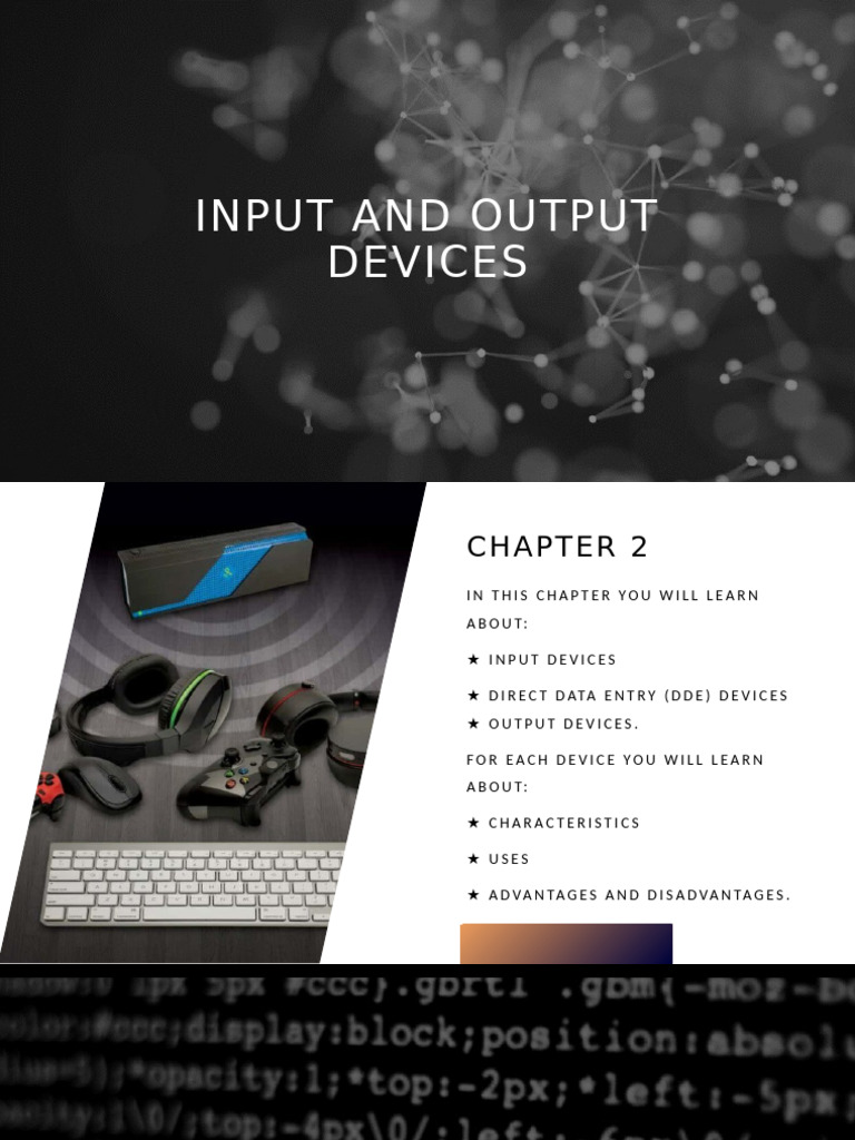 5 Chapter 2 Input and Output Devices | PDF | Computer Keyboard | Office Equipment