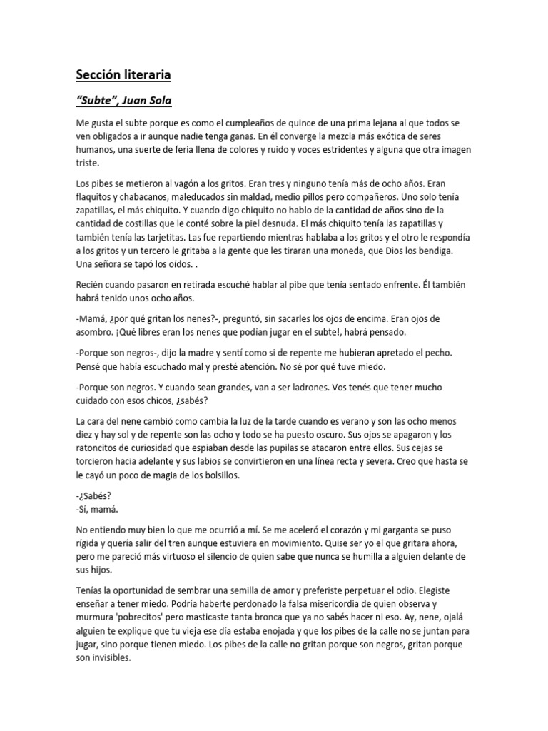 Sección Literaria | PDF