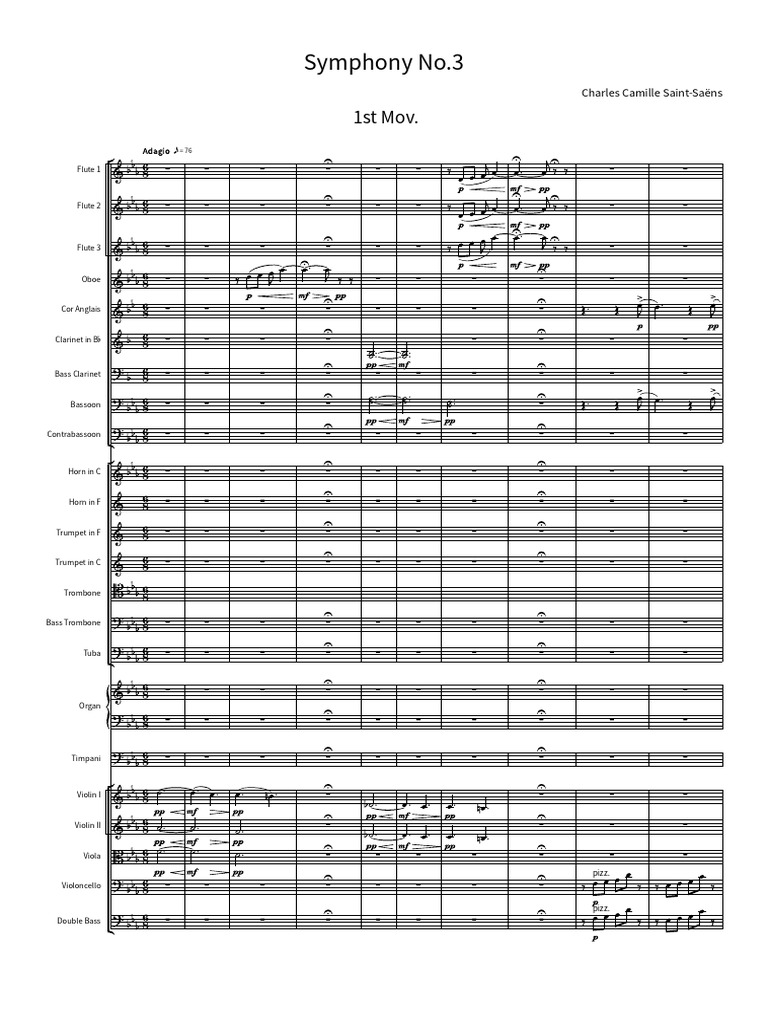 IMSLP957014 PMLP50421 Symphony3 | PDF | Orchestral Music | Orchestras