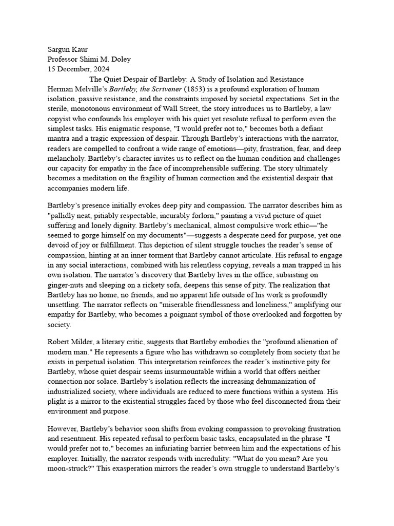 19th Century American Literature - Assignment - Sargun Kaur | PDF ...