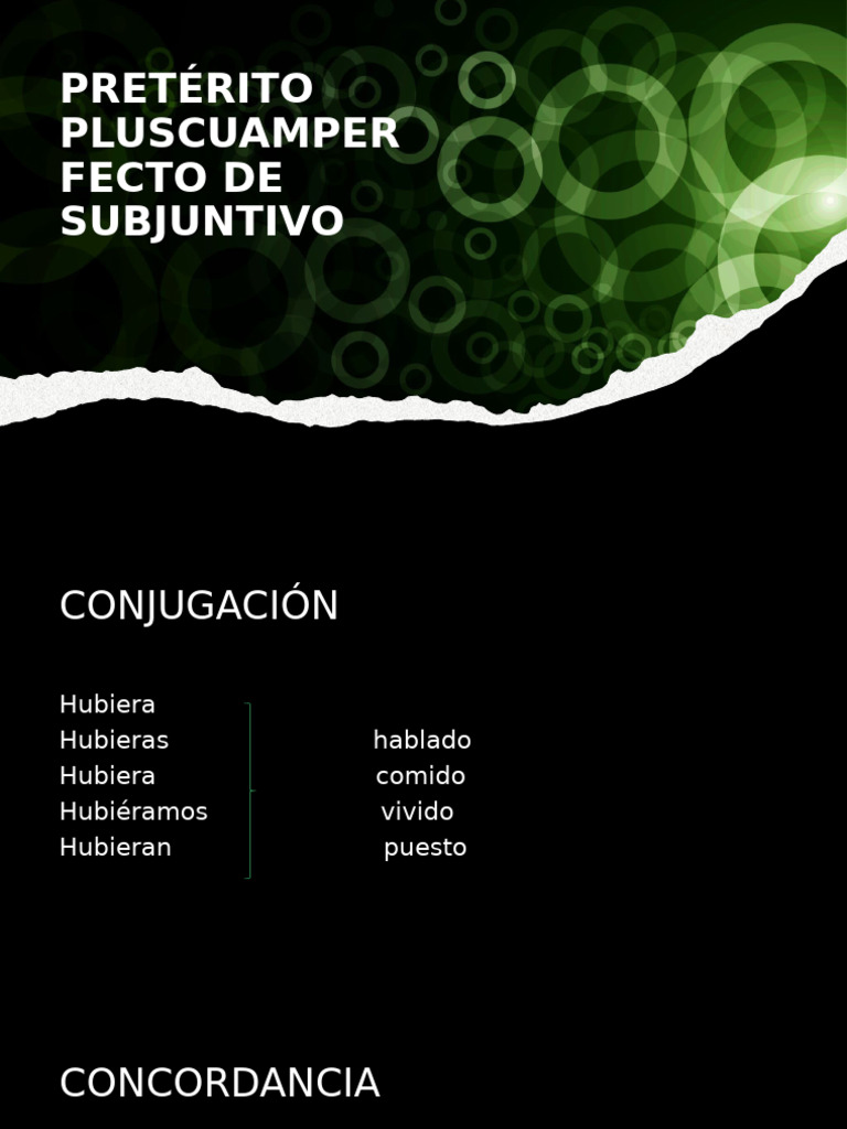 Pretérito Pluscuamperfecto de Subjuntivo | PDF