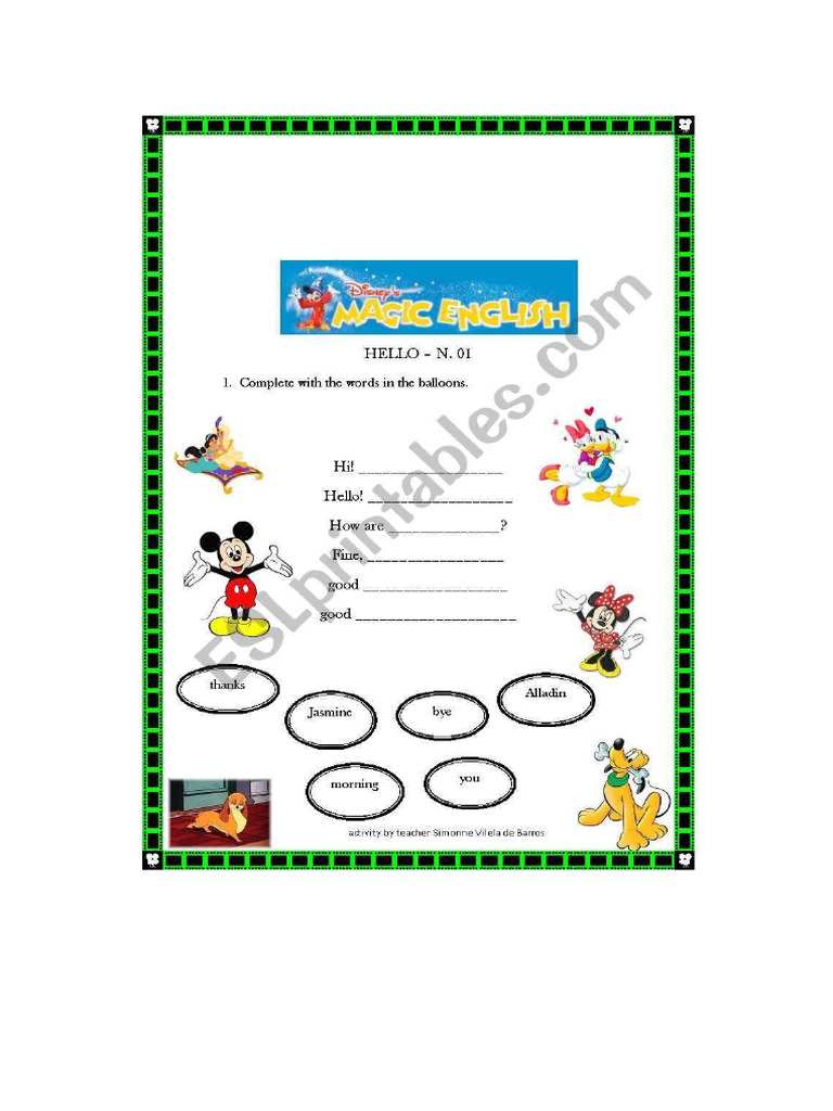 Magic English 1 | PDF