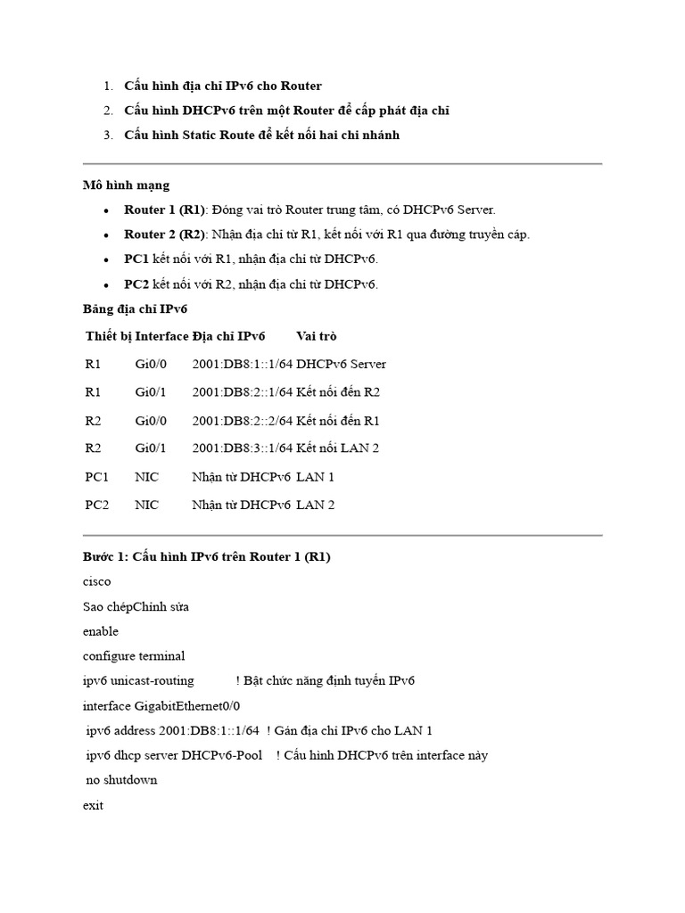 Lap 2-DHCP SRoute IPV6 | PDF
