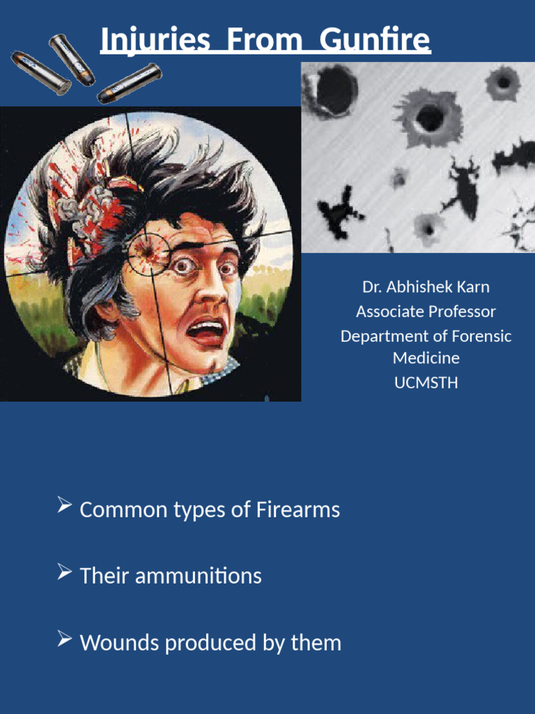 Gunshot Wound Analysis and Features | PDF | Cartridge (Firearms) | Firearms