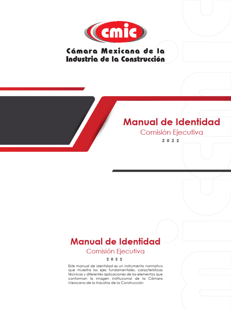 Manual de Indentidad 2022 2023 - CMIC | PDF | México | Comisión Europea