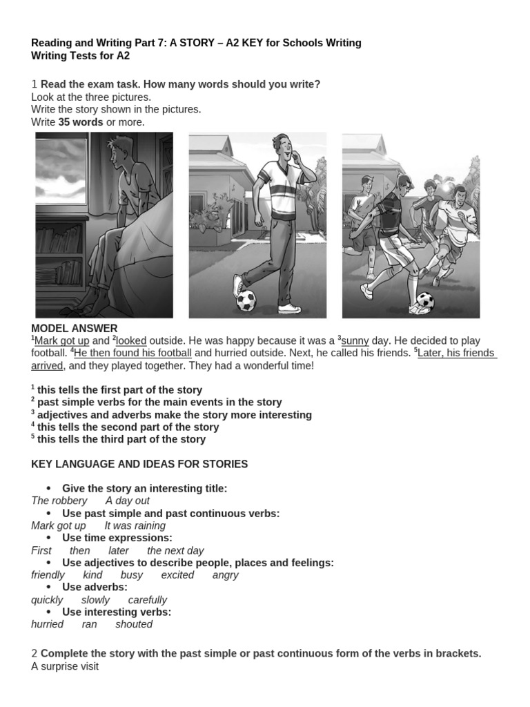 Reading and Writing Part 7 | PDF | Adverb | Verb