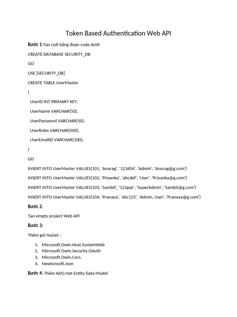 API Authentication and Authorization | PDF