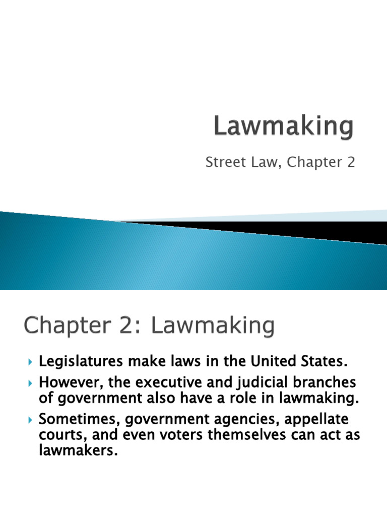 Understanding Lawmaking Processes | PDF