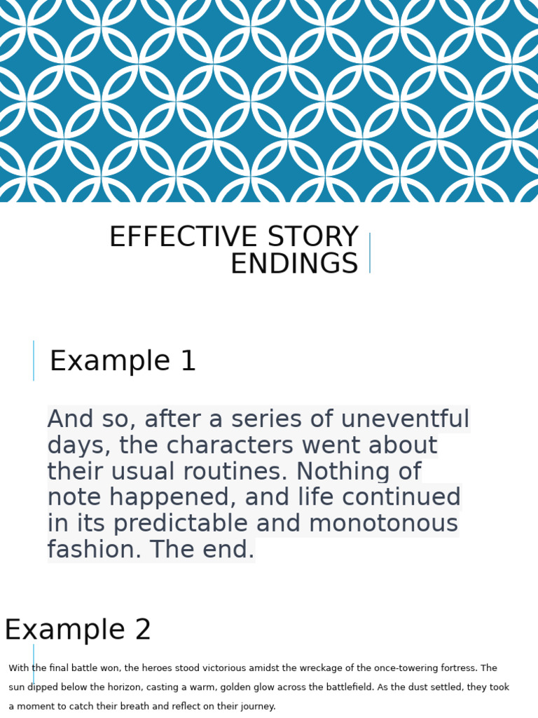 Effective Story Endings | PDF