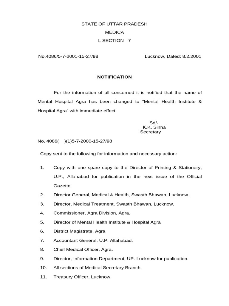 Avijit - Mental Dispensaries Agra - Trans. | PDF | Health Care